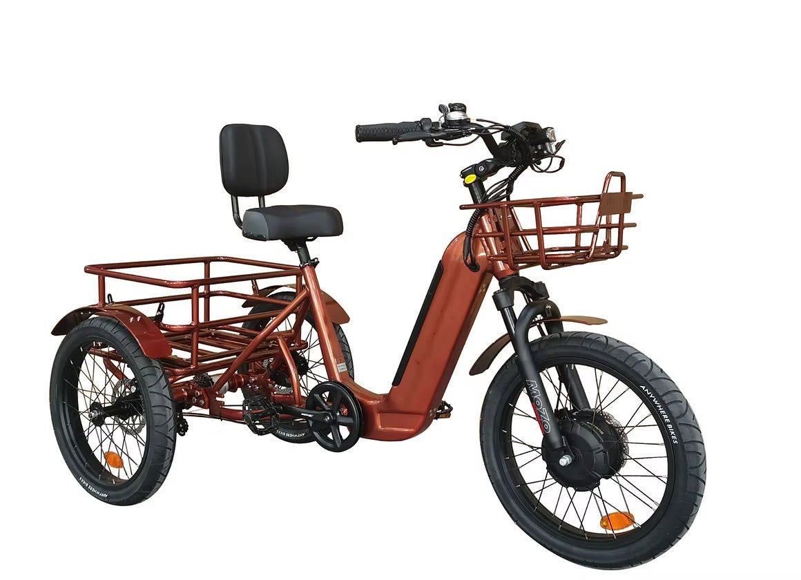 BREEZY Electric Trike 3 Wheel eBike TRIKE GT-48v 500 w Fat Tire Electric Tricycle by Breezy ...