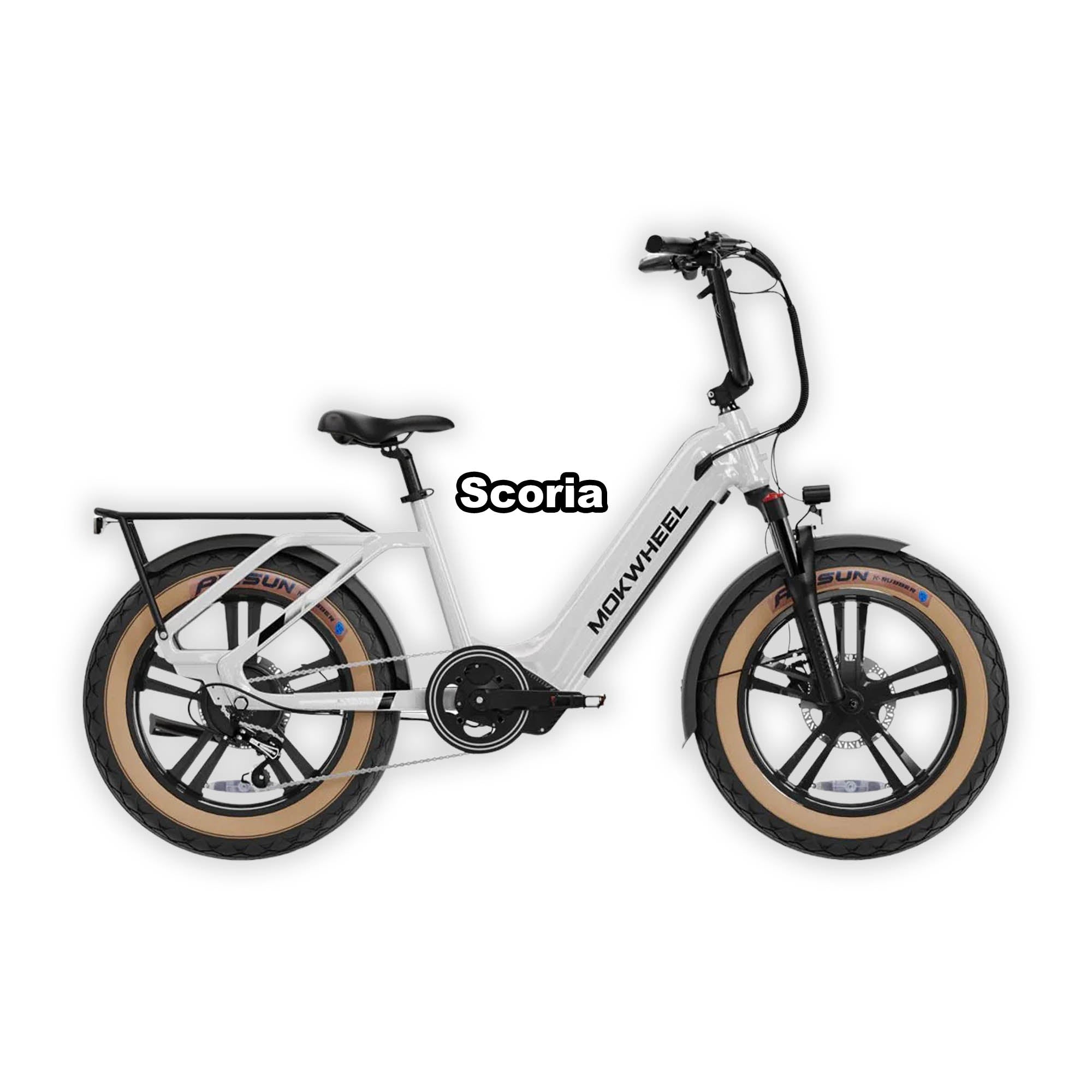 eBike Mokwheel Scoria - White by Mokwheel - Electric Bike Super Shop