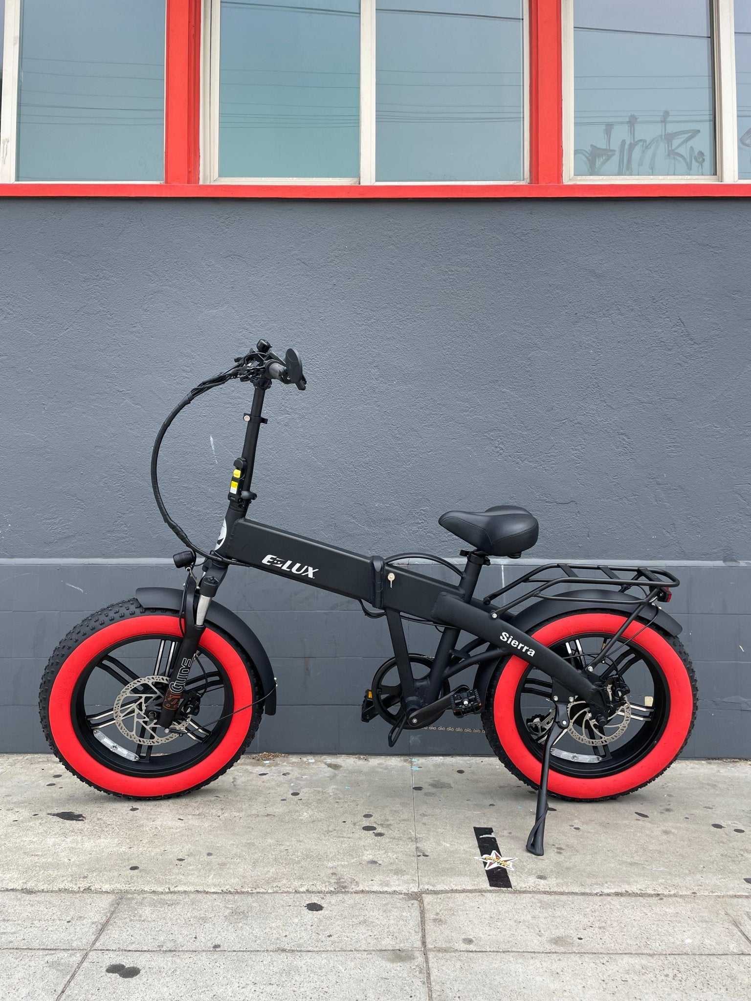 eBike Tires 26" x 4" Red Wall Black Knobby for Fat Tire Electric Bike ...