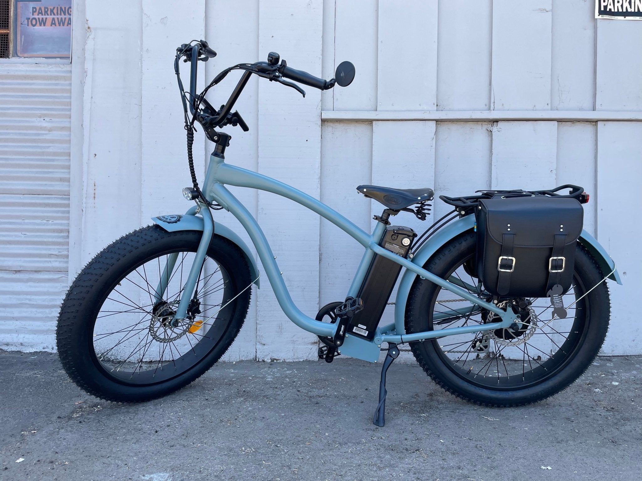 eBike Slate Gray Electric Fat-Tire Beach Cruiser eBike by Coastal ...